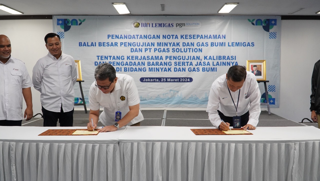 Jalin Kolaborasi Sinergis, PGN Solution dan LEMIGAS Resmikan Kerja Sama ...